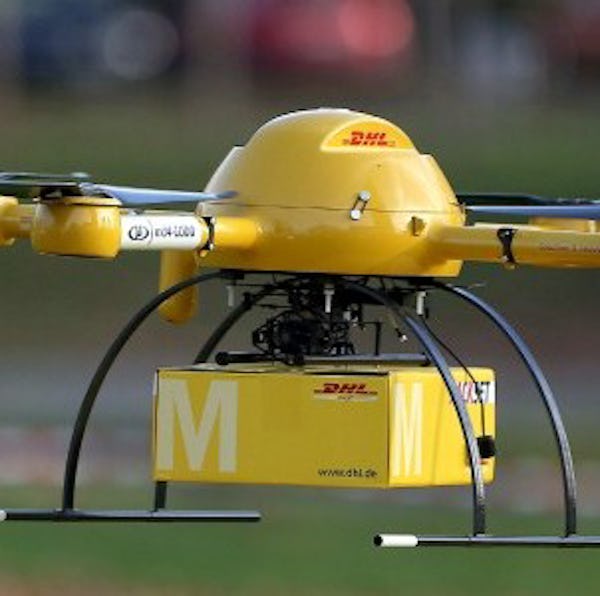 DHL-drone maakt eerste testvlucht