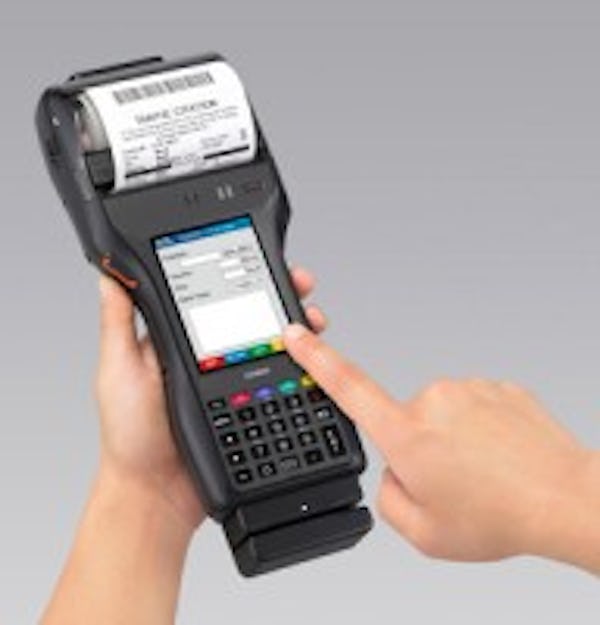 Multifunctionele handterminal met ingebouwde printer