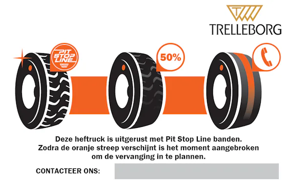 De Pit Stop Line-technologie van Trelleborg
