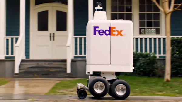 Autonome bezorgrobot van FedEx kan traplopen