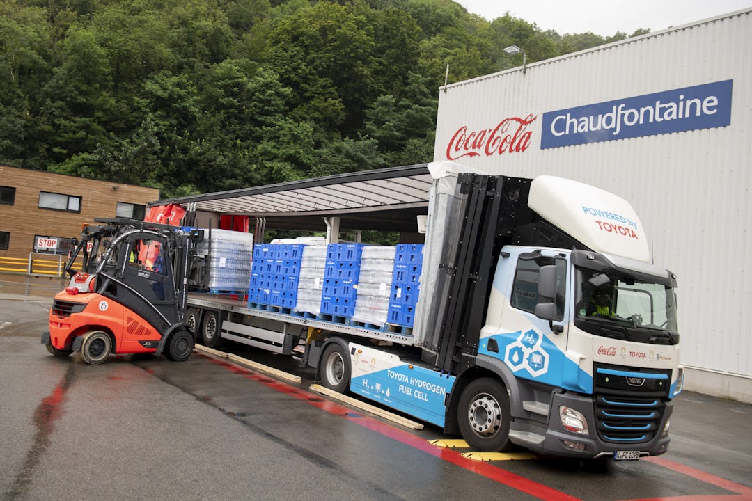 Coca-Cola start pilot met waterstoftruck VDL