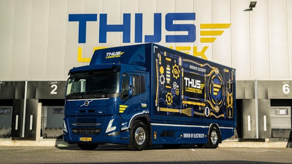 Thijs Logistiek neemt eerste elektrische vrachtwagen in gebruik