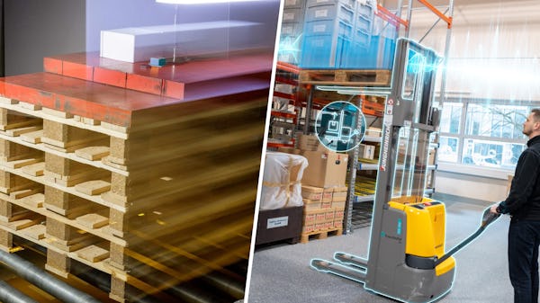 Fraunhofer bedenkt pallet die naast goederen ook data draagt