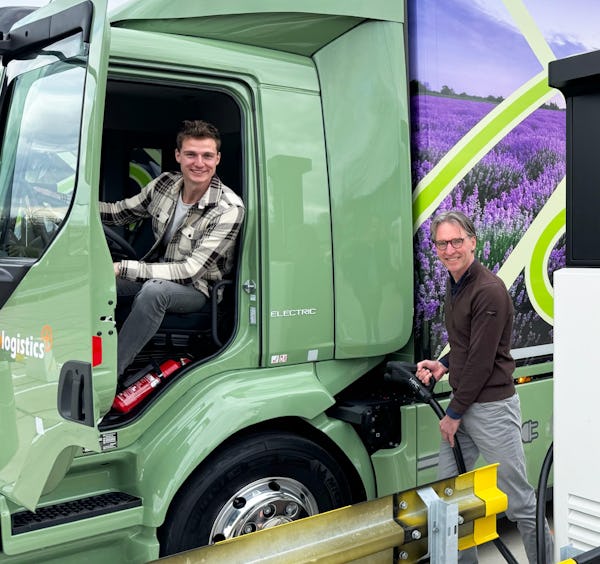 Oegema Logistics+ opent laadplein voor e-trucks in Geleen
